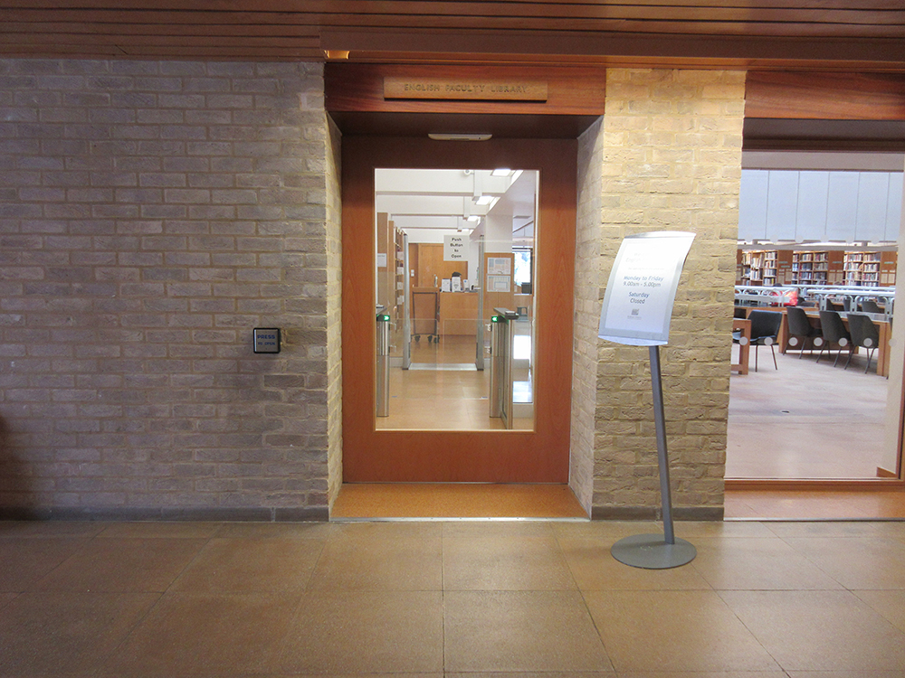 English Faculty Library | Access Guide
